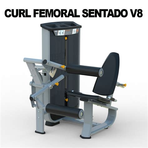 Curl Femoral Sentado V8 Series Obelix Fedesport