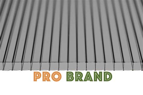 Poliwęglan Komorowy Wzmocniony Probrand 1000x700 Dymmy Szary 8mm