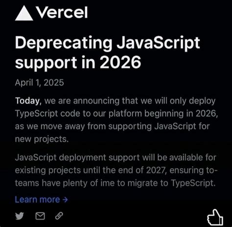 typescript javascript vercel webdevelopment developertools