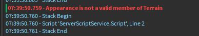 How I Can Detect If A Part Is Touching Water Terrain Scripting Support Developer Forum Roblox