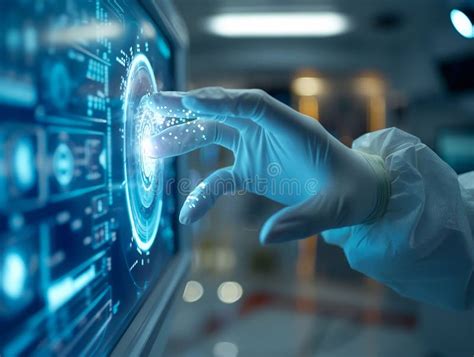 doctor using advanced medical hologram technology data generative ai