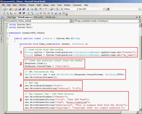Create Dynamic Rss Feed From Ms Sql Server Using Aspnet Part 2 C