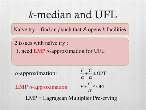 Ppt Improved Approximation For K Median Powerpoint Presentation