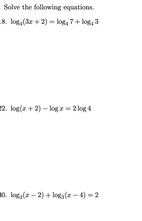 Solved Express The Following In Terms Of Logarithms Of X Y Chegg Com