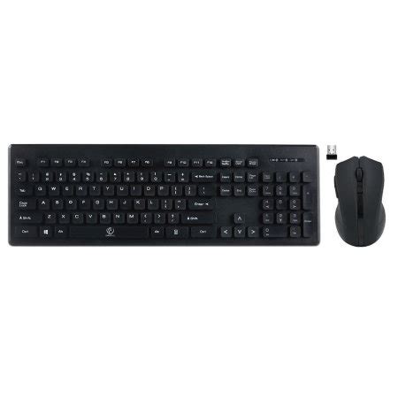 Rebeltec Wireless Bluetooth Keyboard Mouse With Number Pad Black