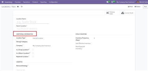 Locations In Odoo 16 Inventory App Odoo V16 Community Edition Book