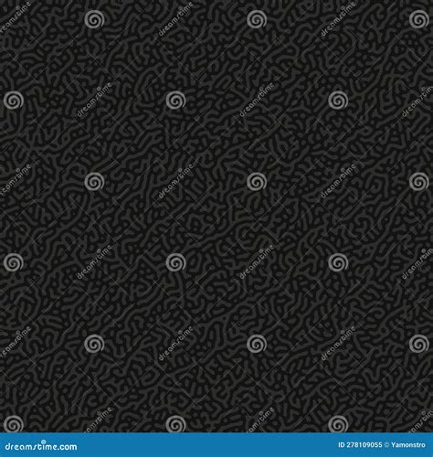 Turing Diffusion Dark Grey Seamless Pattern Vector Modern Abstract