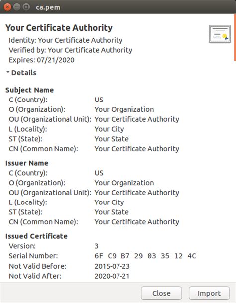 How To Generate A Self Signed Root Certificate With Cf Ssl Fernando