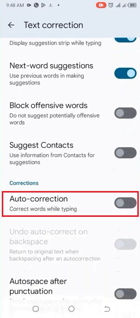 How To Reset Autocorrect On Android Techcult