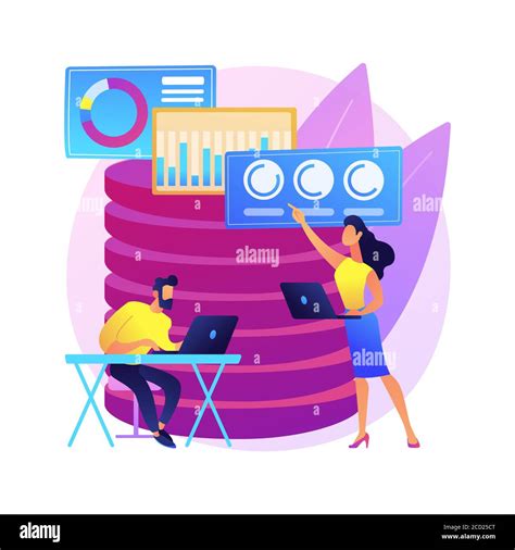 Big Data Analytics Abstract Concept Vector Illustration Stock Vector