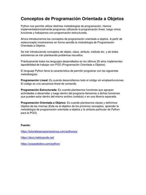 Py 3 Pdf Objeto Informática Lenguaje De Programación