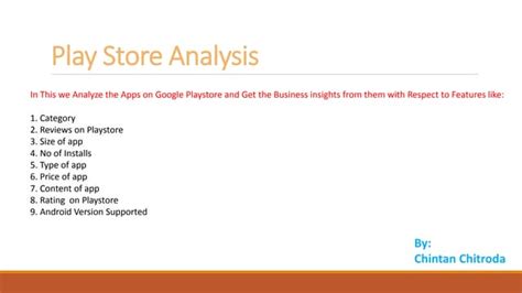 Play Storeanalysis Pptx