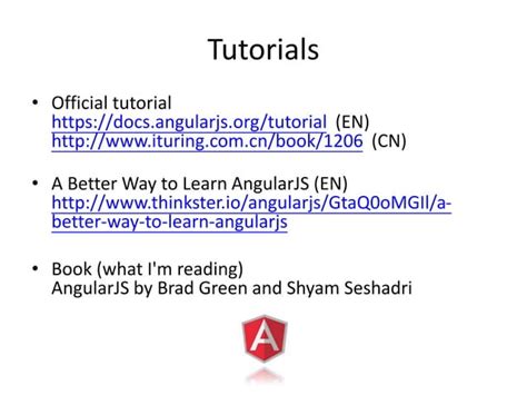 Angular Js Introduction And Learning Resources Ppt