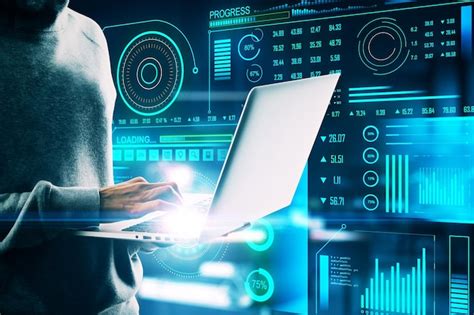 Premium Photo Hacker Using Laptop With Digital Interface