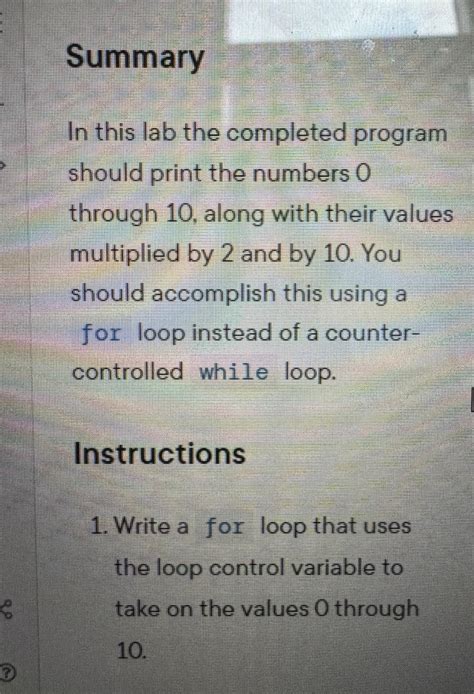 Solved Summaryin This Lab The Completed Program Should Print