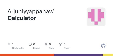 Github Arjuniyyappanavcalculator
