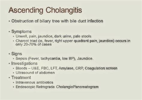 Symptoms Of Ascending Or Acute Cholangitis Pt Master Guide