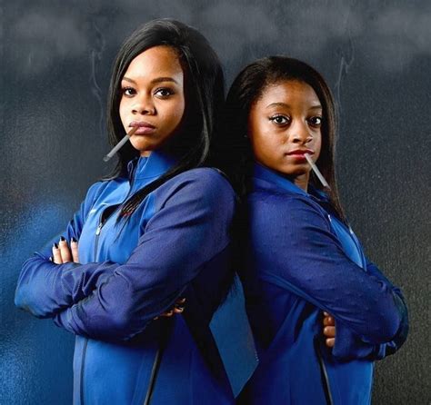 Gabby Douglas And Simone Biles Smoking Besties By Ebonysmokingladies
