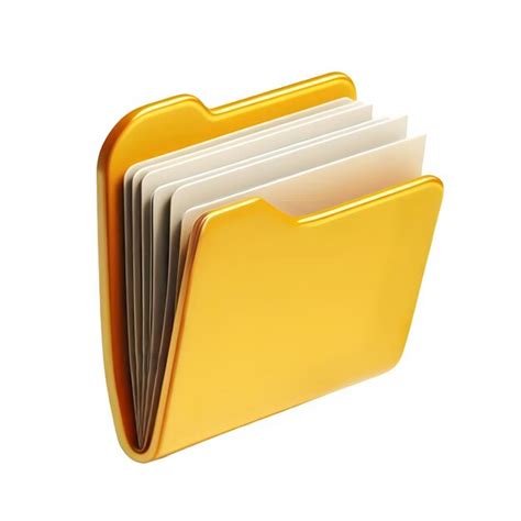 File Folder Document Paper Ui Icon 3d Premium Ai Generated Psd