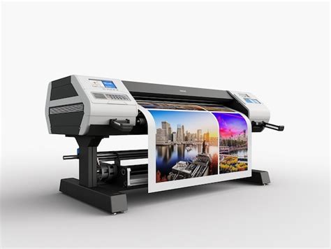 Industrial Large Format Printer Premium Ai Generated Image