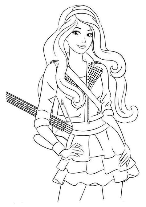 Раскраски раскраски для девочек барби Раскраски в формате А4