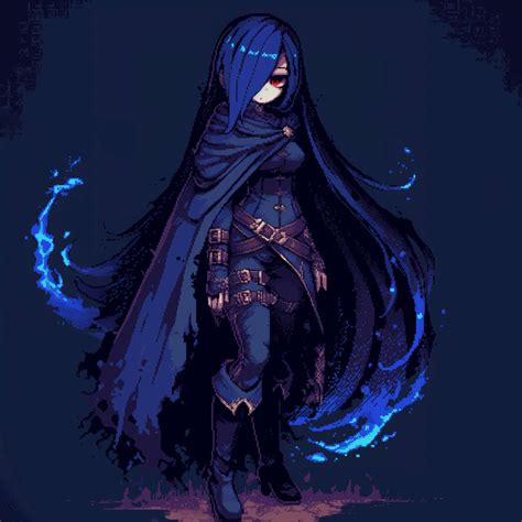 Red Eyed Girl In A Black Cloak By Tuwalg On Deviantart