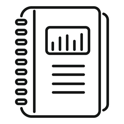 Report Icon Outline Vector Business Document 15160184 Vector Art At