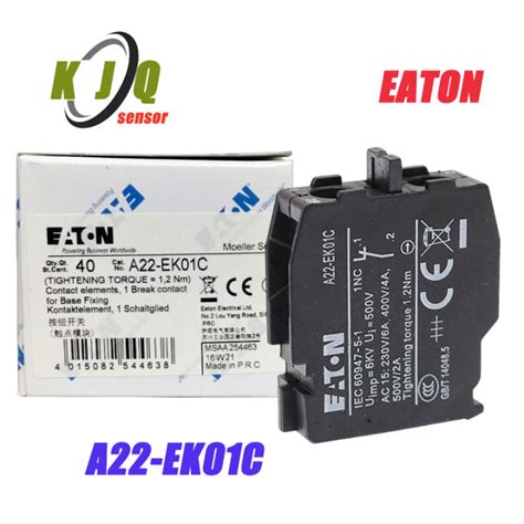 Eaton Moeller Modular Pushbuttons A22 Ek01c Nc Auxiliary Contact