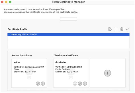 Smart Tv Certificaate Issue Smart Tv Samsung Developer Forums