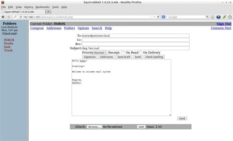 Setup Local Mail Server Using Postfix Dovecot And Squirrelmail On Centos 6564 Unixmen