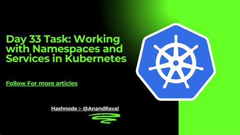 Day 33 Task Working With Namespaces And Services In Kubernetes