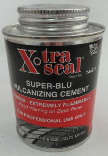 Super Blu Vulcanizing Cement Blue Tire Patch Glue 8oz Can Blue Ebay