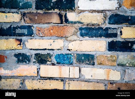 Brickwork Of Different Colors Stock Photo Alamy