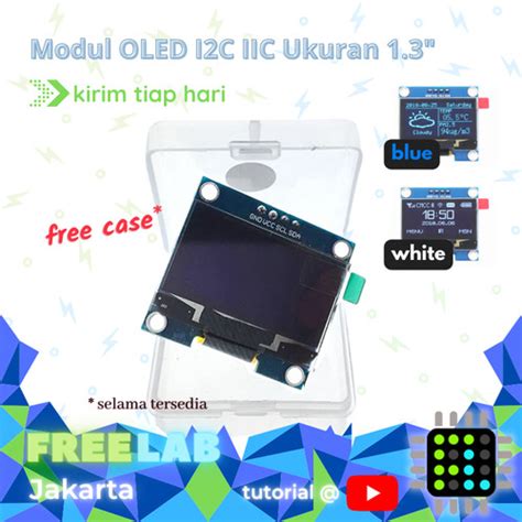 jual modul oled lcd iic 1 3 inch 4 pin u ardu raspi 128x64 1 3 i2c