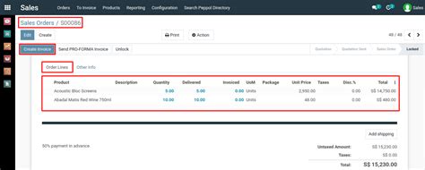 Supportsalesuser Guidehow To Create An Invoice For An Order When The