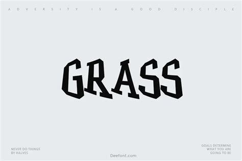 Grass Font Free Download And Preview Deefont