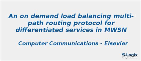 On Demand Load Balancing Multi Path Routing NS Projects S Logix