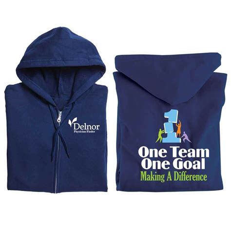 One Team One Goal Making A Difference Gildan® Team Building Full Zip