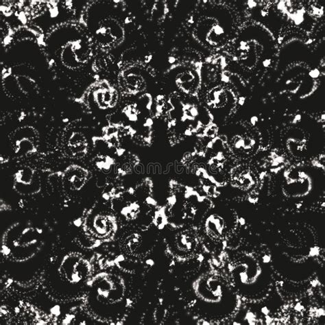 Abstract Vector Grayscale Space Background Glowing Particles Futuristic Technology Style Stock