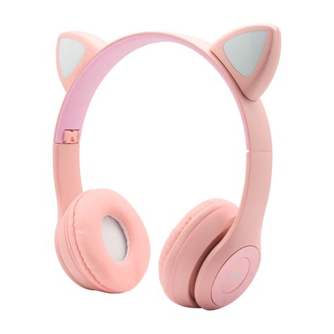 هدفون بی سیم صورتی گربه ای Wireless P47 M فروشگاه اینترنتی عینک باب