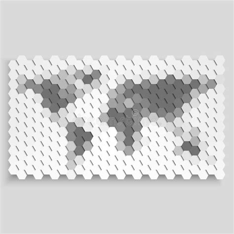 World Map Geometric Background Abstract Hexagonal Stock Vector Illustration Of Background
