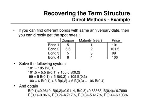 Ppt Chapter 4 Deriving The Zero Coupon Yield Curve Powerpoint Presentation Id 3774800