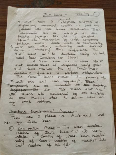 Java Beans Wt Notes Pdf