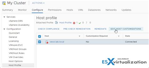 Vcp6 7 Dcv Objective 7 16 Configure And Manage Host Profiles Esx Virtualization