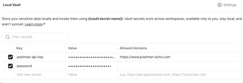 Create And Manage Vault Secrets Postman Docs