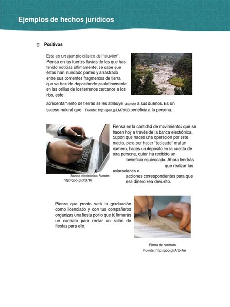 Ejemplos De Hecho Juridico Pdf Naturaleza Business