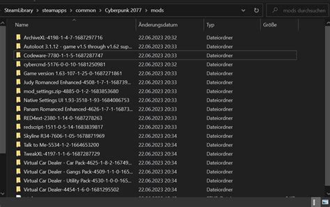 cyberpunk 2077 mods not working steam manuall installation r