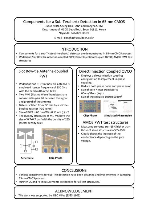 Components For A Subterahertz Detection In 65 Nm