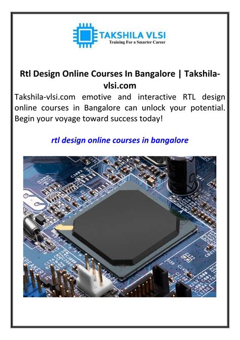 PPT Rtl Design Online Courses In Bangalore Takshila Vlsi PowerPoint Presentation ID