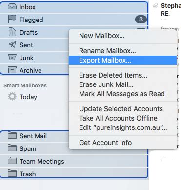Export All Folders Mailboxes For An Email Account Mac Mail